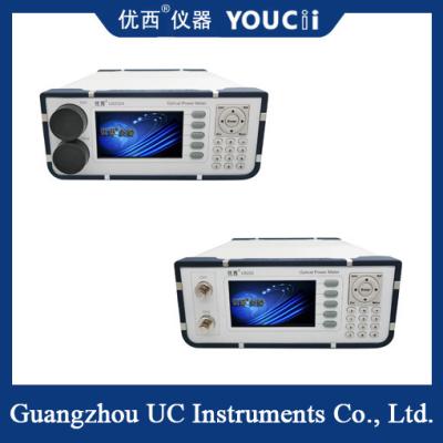 China Table Type Dual Channel Optical Power Meter With Plug+9~-66dBm for sale
