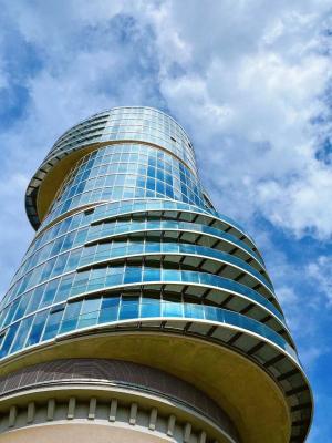 China Modern High Rise Buildings Exterior Glass Curtain Wall System Cladding Construction for sale