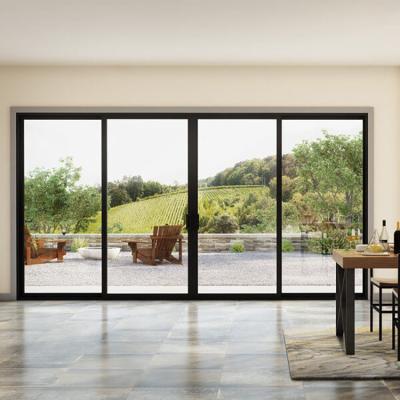 China Insulated Aluminium Glass Lift Sliding Door Profile Ultra Clear for sale