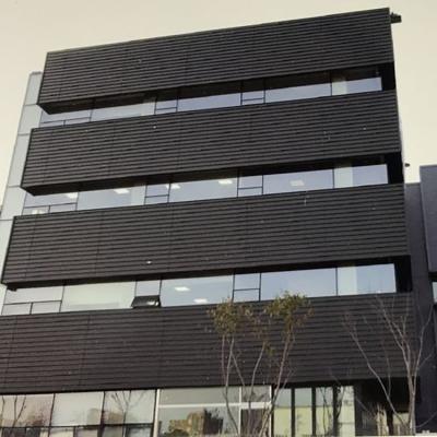China Modern Panel Facade Ribbon Windows Aluminum Glass Frame For Building for sale