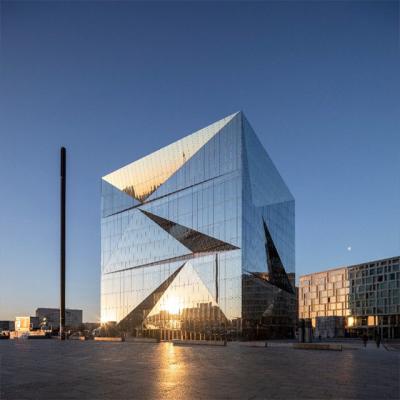 China 5mm - 12mm Tempered Glass Curtain Wall System Facade Cladding For Buildings for sale