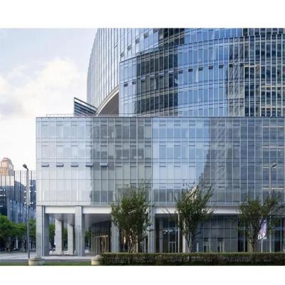 China Powder Coating Curtain Wall Facade Cladding Structural Glass Curtain Wall System for sale