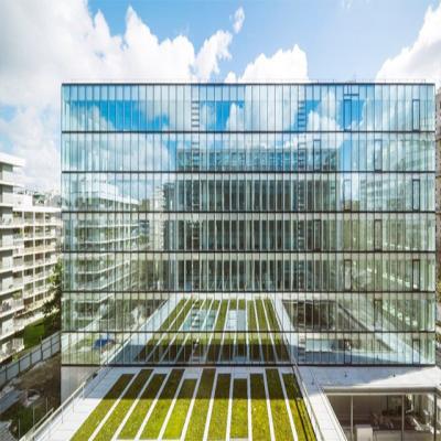 China Aluminium Storm Windows Glass Curtain Wall Facade Exterior Curtain Wall System for sale