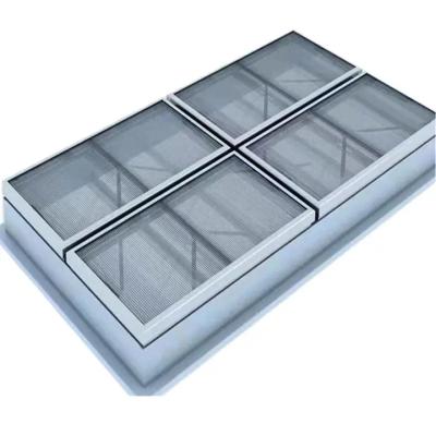 China One Line Electric Smoke Exhaust Skylight Plant Lighting Fire Skylight for sale