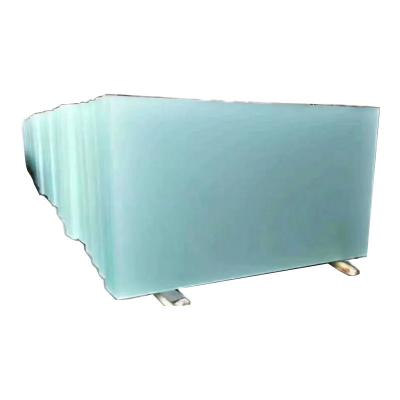 China 190 Mm Height Frosted Aluminum Shower Glass For Bathroom for sale