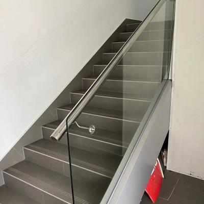 China 90mm - 120mm Height Glass Railing Powder Coated / Polished / Brushed / Anodized for sale
