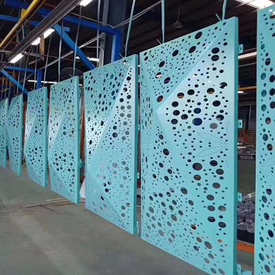China Curtain Wall Aluminum Profile Material Fluorocarbon Engraved Aluminum Veneer for sale