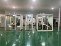 China Customized Outdoor Pods With Glass Partition Walls For Phone Calls for sale