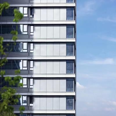 China Low E Clear Glass Curtain Wall Facade Sound Insulation Easy Maintenance for sale