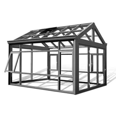 China Aluminum Transparent Glass Winter Garden with Double Tempered Double Glazed Low-E Glass for sale