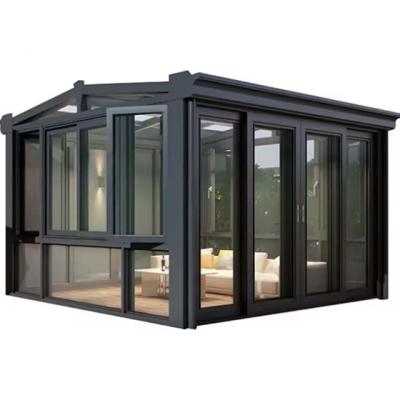 China Sliding Double Door and Polygon Roof Molding The Perfect Addition to Your Glass House for sale