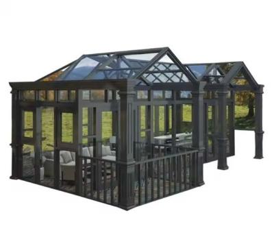 China Create a Stunning Outdoor Space with a Waterproof Aluminum Frame Glass House Sunroom for sale