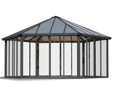China Smooth Surface Four Season Solarium Sunrooms with Double Tempered Double Glazed Glass for sale
