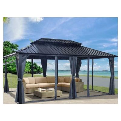 China Tempered Glass Roof Portable House With Powder Coated Smooth Finished Aluminum Frame for sale