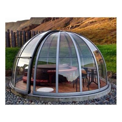 China Free Standing Solarium With Double Tempered Double Glazed Lowe Glass And Chinese Top for sale
