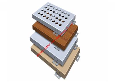 China Preforated Penels Aluminium Metal Cladding Virtical Screenings 6mm for sale