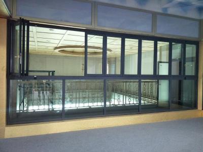 China Hurricane Proof Aluminum Storm Windows Folding Vertical Opening for sale