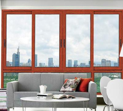 China Modern Insulated Aluminium Frame Glass Sliding Windows PVDF Surface for sale