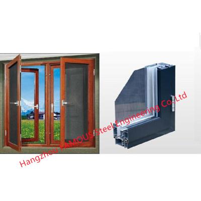 China AS2047 Glazed Aluminium Frame Glass Window Swing Open Style for sale