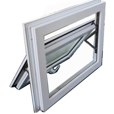 China Ventilated Aluminum Storm Windows Toughened Glass Awning UPVC Windows for sale
