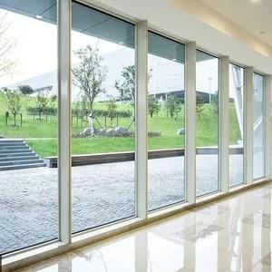 China French Casement Picture Window With Aluminum Frame Transparent Tempered Glass for sale