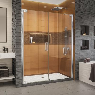China Modern Aluminum Frameless Pivot Shower Door Double Glass for sale