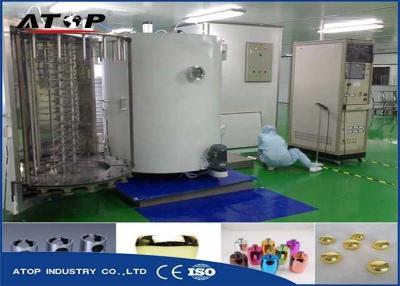 China Electric Control Vacuum Metallizing Machine For Glass / Cosmetic Bottle Caps for sale