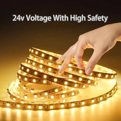 China 16.4 feet (5 meters) 300/600 LED beads flexible LED light strip with IP65 waterproof rating and high brightness for sale