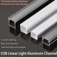China COB Linear Lamp Aluminum Trough with 10mm Depth and SMD5630 Bead Model for sale