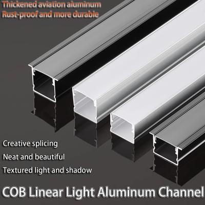 China COB Linear Lamp Aluminum Trough with 10mm Depth and SMD5630 Bead Model for sale