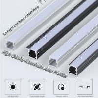 China RGB Color Temp Linear Light Embedded Black LED Gypsum Ceiling Light Trough for Living Room for sale