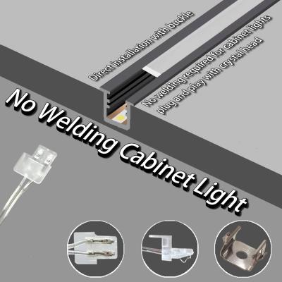 China Customizable black LED plaster ceiling light with corner aluminum profile trough for living rooms for sale