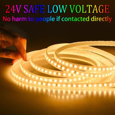 China 24V Low Voltage Flicker-Free High Color Rendering Index LED Strip Light for Eye Protection and Living Room Ceiling for sale
