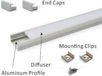 China Ultra-thin  embedded aluminum LED profile with flange. for sale