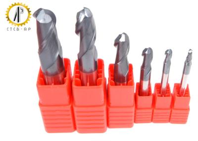 China High Performance Miniature Carbide End Mills Metric Ball End Mill Bits ALTiN Coating for sale