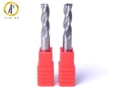 China 3 Flute Carbide End Mills For Aluminum Milling With Corrugated Edges for sale