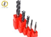 China Solid Carbide Milling Cutters , Square End Mill Router Bits 38mm~150mm Length for sale