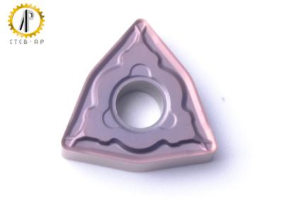 China PVD Coating Triangle Carbide Inserts WNMG080408 For Stainless Steel Processing for sale