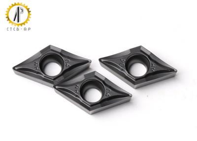 China DCMT0702 Inner Turning Tungsten Inserts For Steel Machining , High Hardness for sale