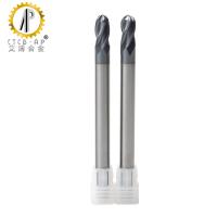 China 4 Flute Ball Nose Solid Carbide End Mills For Metal Cutting for sale