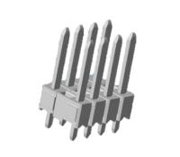 China THT Mount 3.5mm Pitch Dual Row Pin Header Gold Plated 1U'' PA6T 5A for sale