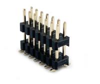 China 2.54mm Pitch SMT Pin Header Connector Dual Insulators PA9T Phosphor Bronze 3A for sale