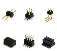 China 1mm Pitch Pin Header Connector 2 to 80 Pins Single Row PA6T UL94 V-0 Gold Plated for sale