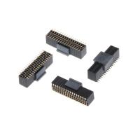 China SMT Dual Row 1.27mm Pitch Pin Header Connector Gold Plated 100V 1A for sale