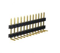 China 1.27mm Pitch THT Pin Header Connector PA6T LCP 2x2 to 2x50 Pins for sale