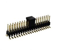 China 1.27mm Pitch THT Pin Header Connector PA6T LCP 2x2 to 2x50 Pins for sale