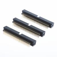 China 2.54mm Box Header 40Pin 2x20P Right Angle PCB Connector DIP 2.5 PA6T Male for sale