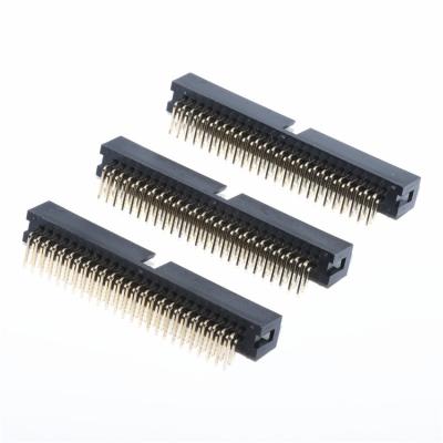 China 2.54mm Box Header 40Pin 2x20P Right Angle PCB Connector DIP 2.5 PA6T Male for sale