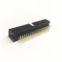 China 2.54mm Box Header 40Pin 2x20P Right Angle PCB Connector DIP 2.5 PA6T Male for sale