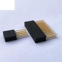 China 2.54mm Pitch Dual Row Female Header Connector 2-40P Gold Plating PCB for sale